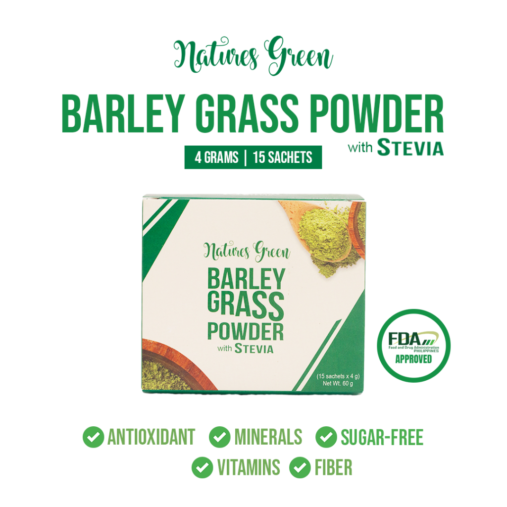 Nature's Green Premium Organic Barley Grass Powder 4G sachet with ...