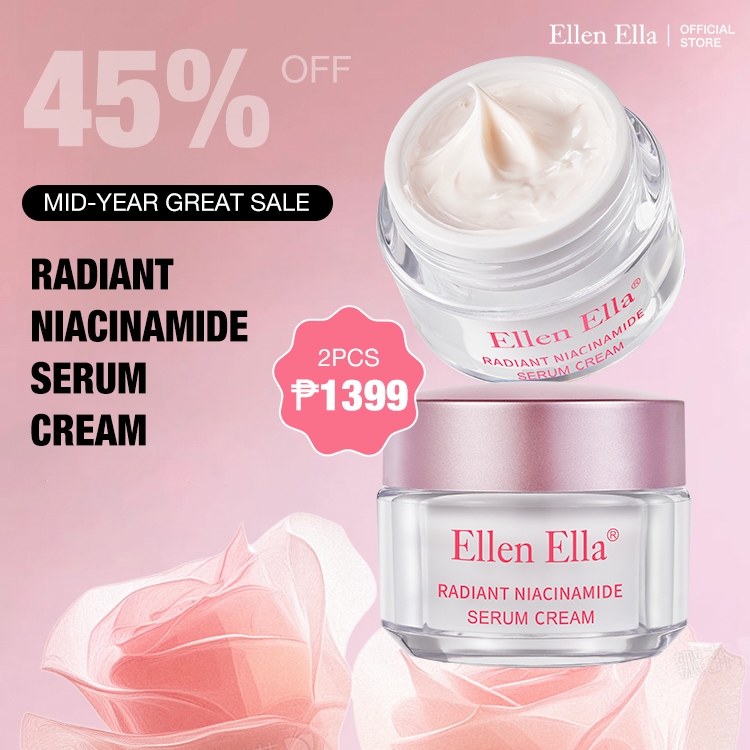 ELLEN ELLA 10% Niacinamide Pure Serum Cream 30g Whitening Moisturizer ...