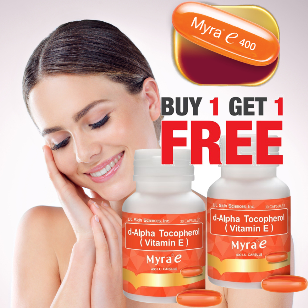 Myra E 400 IU Vitamin E – Glowing Skin, Antioxidant & Immune Boost ...