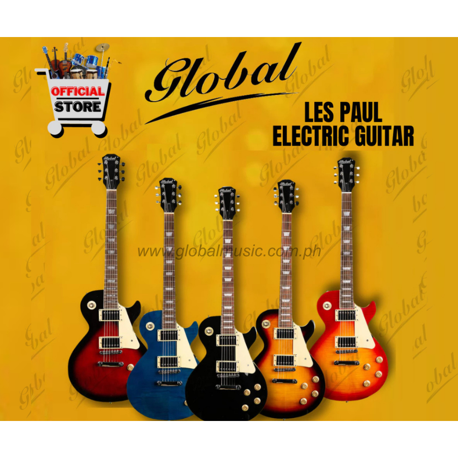 ELECTRIC GUITAR GLOBAL - LP ELECTRIC SOLID BODY WOOD HUMBUCKER PICK UPS ...