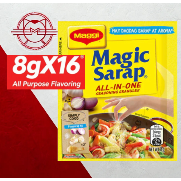 Maggi magic Sarap all-in-oneSeasoning Granules 8gx16 pcs-COD | Shopee ...