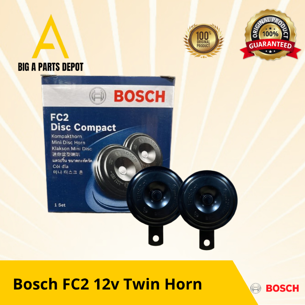 Bosch Original Bosch Horn FC2, Bosch Disc Compact FC2, 12volts | Shopee ...