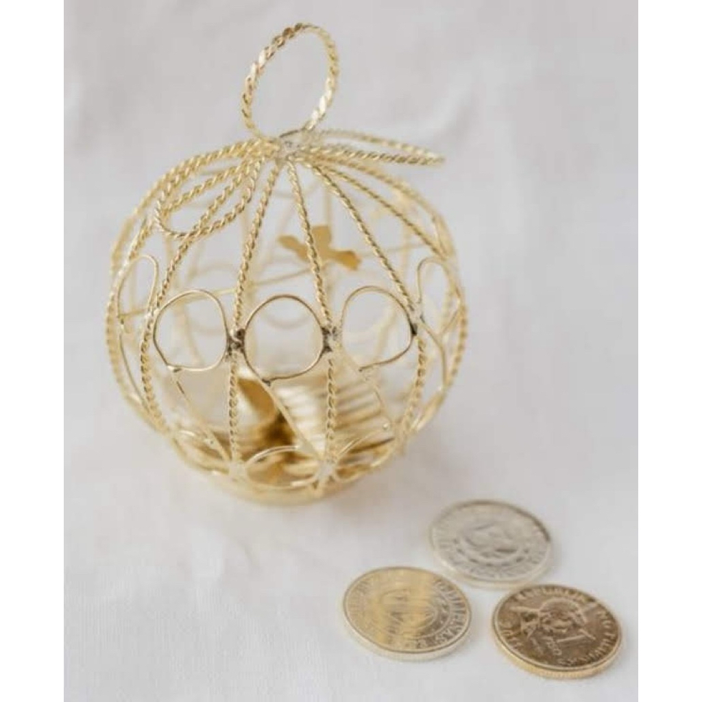 Wedding Arrhae Round (Gold/silver) Arras Coins Included | Coin Bearer ...