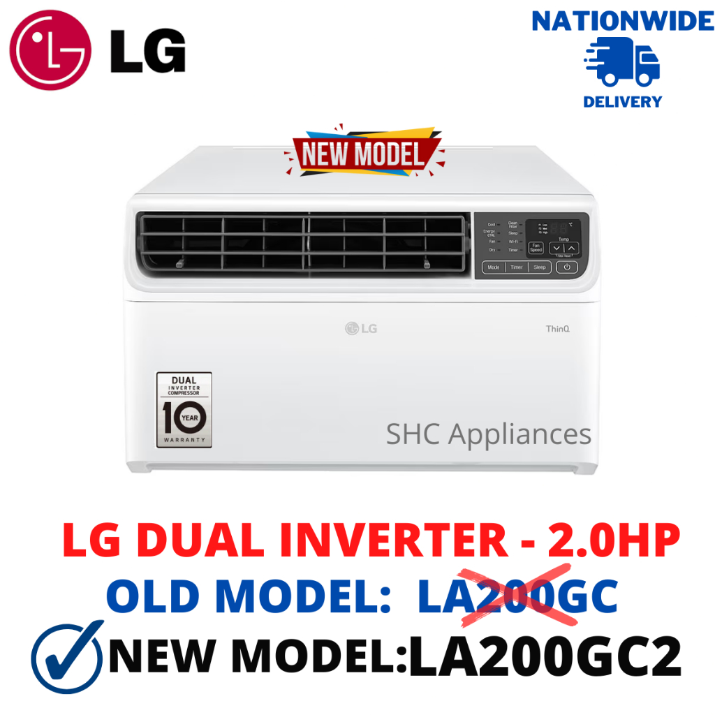 LG Dual Inverter Window Type Airconditioner 2.0 HP LA200GC2 | Shopee ...