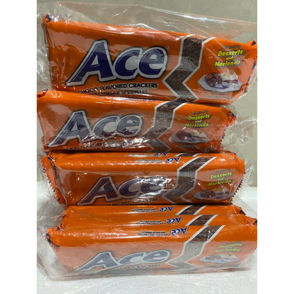 1 pack Ace choco flavored crackers with sugar sprinkles 30gramsx10 ...