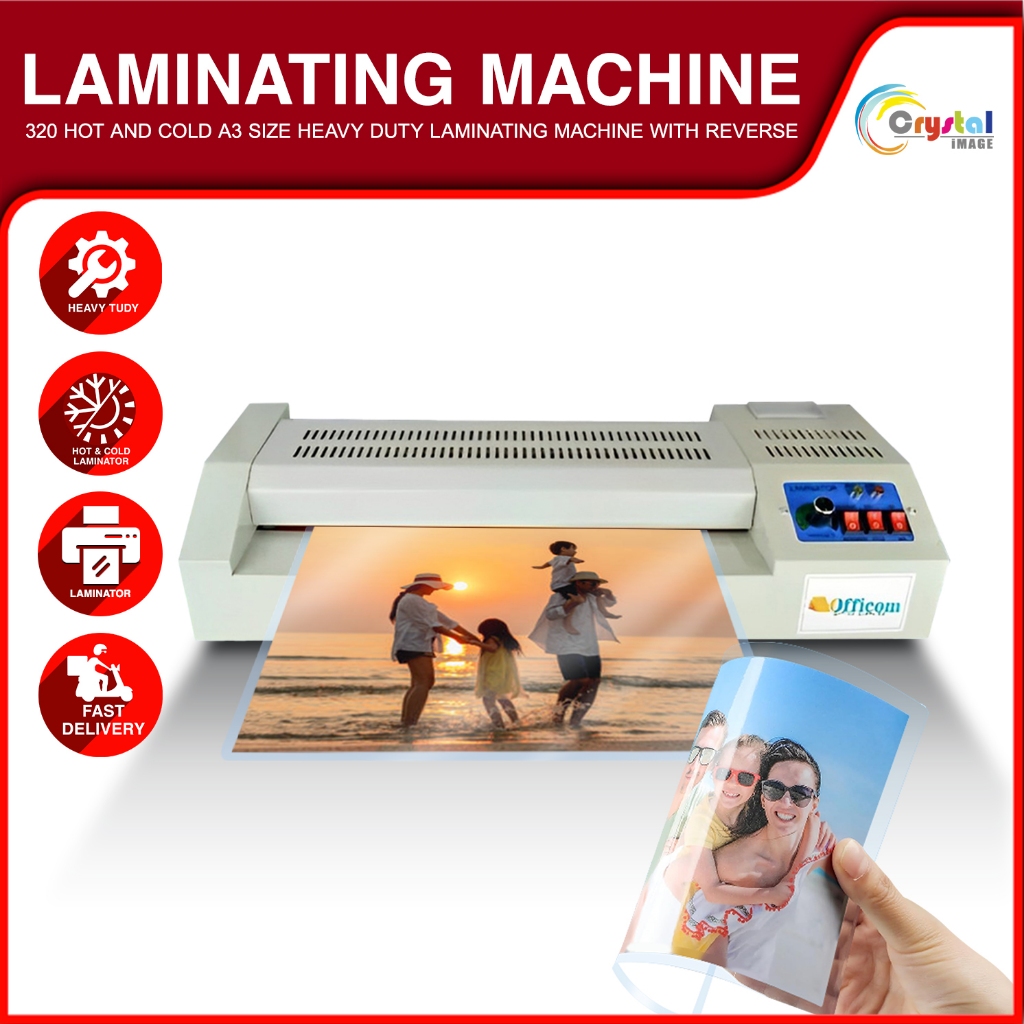 Officom A3 Laminating Machine 320 Digital Hot/Cold/Reverse Heavy Duty Laminator | Shopee Philippines