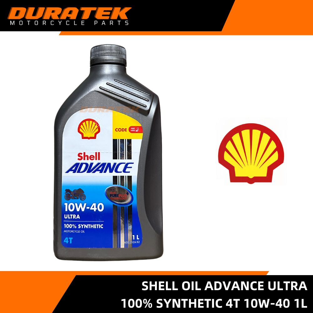 Shell Advance Ultra 4T 10W-40 Synthetic Motorcycle Engine Oil 1L ...