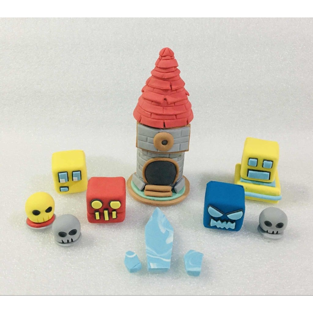 geometry dash cake topper | Shopee Philippines