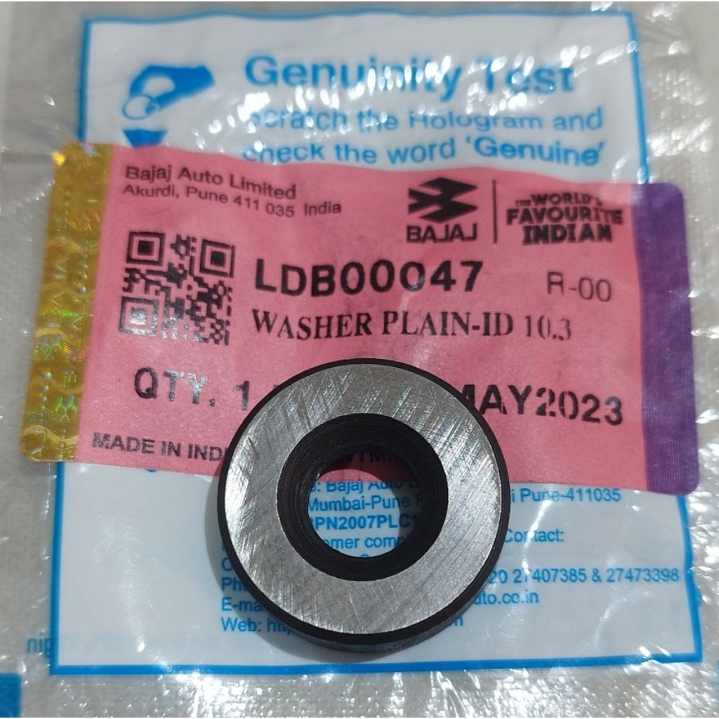 PLAIN WASHER FOR CRANKSHAFT BAJAJ RE GENUINE PARTS | Shopee Philippines