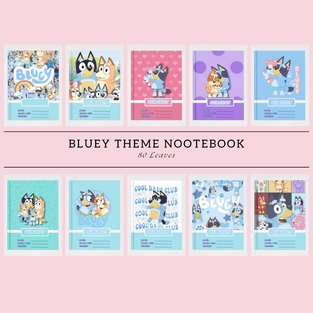 Softbound Bluey-Themed Personalized Notebook – 80 Leaves | Shopee ...