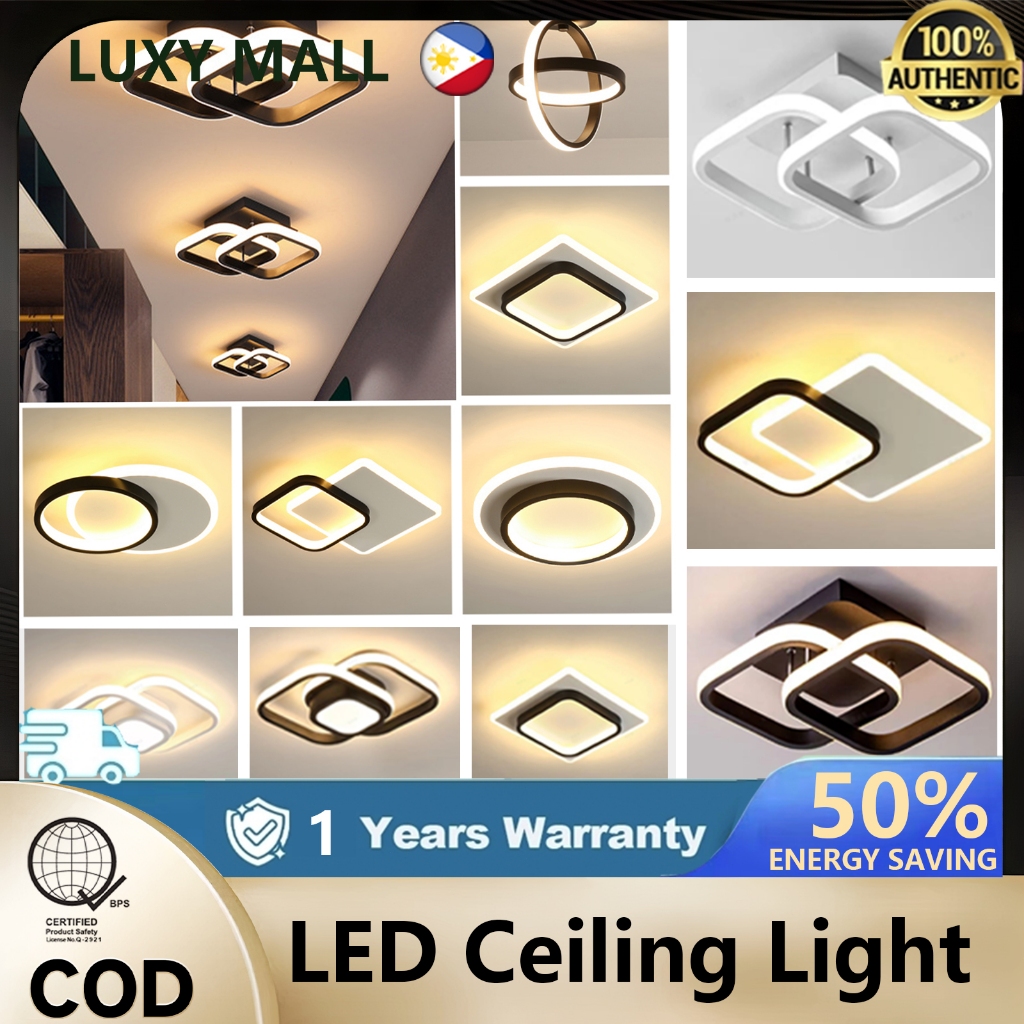 Luxy LED CeiIing Light Tricolor Dimmable for Living Dining Room Bedroom ...