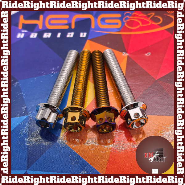 PER PC / THAILAND BOLT HENG STAINLESS 6X35 BOLTS / CRANKCASE BOLT AEROX ...