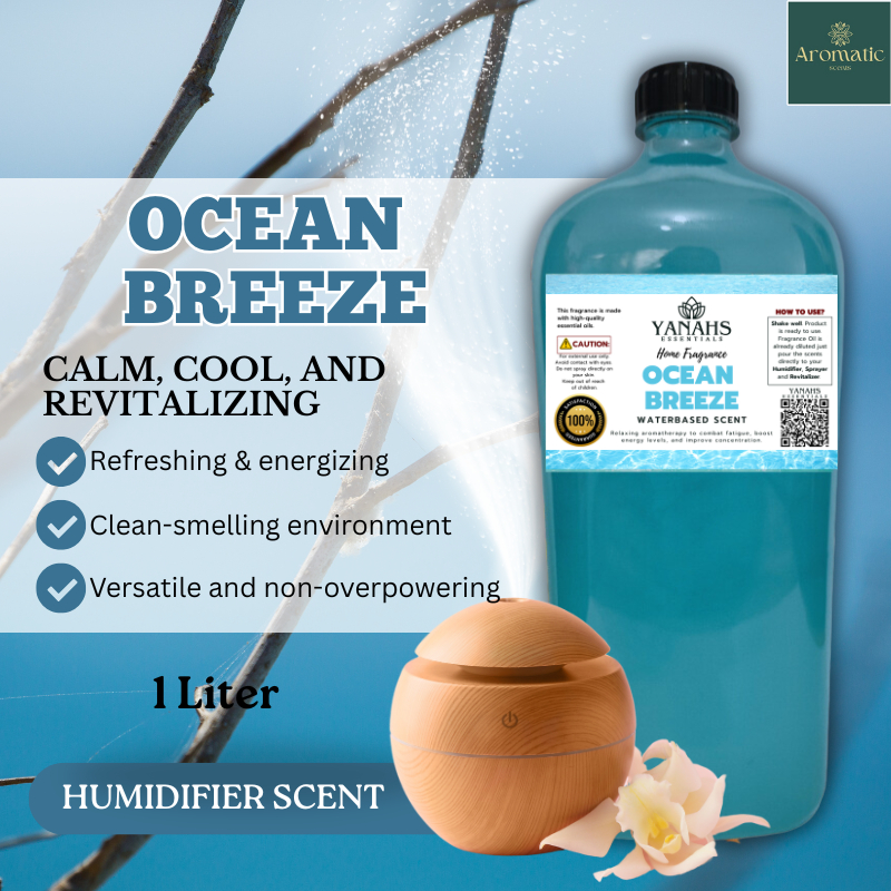 Aromatic OCEAN BREEZE 1L Water Based Scents for Humidifier, Air ...