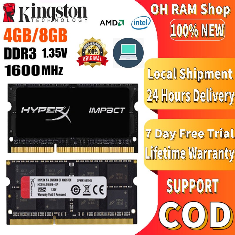 Kingston Hyperx Impact DDR4 Laptop RAM 4GB 8GB 16GB 2133Mhz 2400Mhz 2666Mhz 3200Mhz SODIMM Game ...