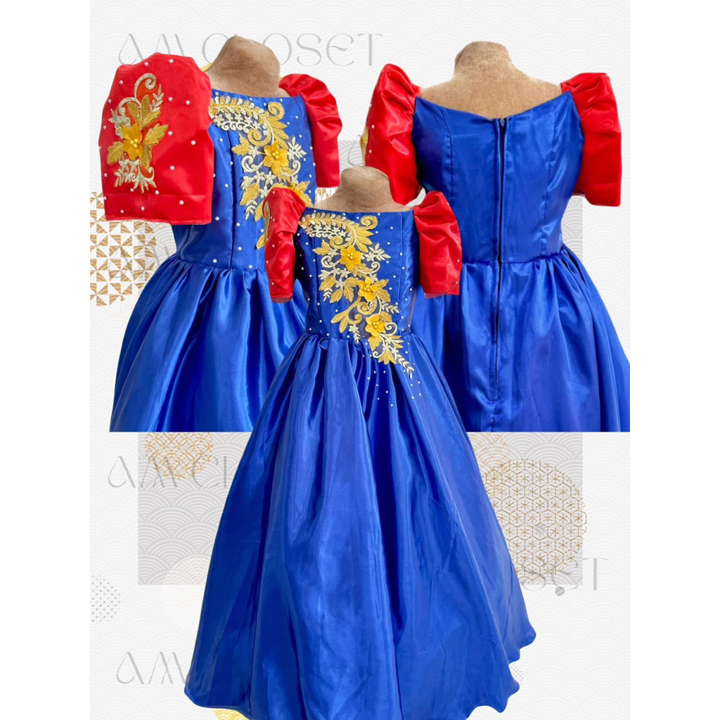 Philippine Flag Costume for Buwan o Linggo ng Wika w/ Built-in Petticoat CODE: Flag New | Shopee ...