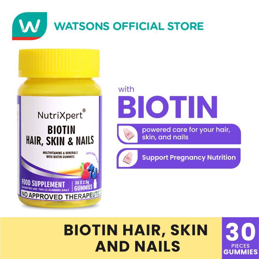 NUTRIXPERT Hair Skin and Nail Biotin | Shopee Philippines