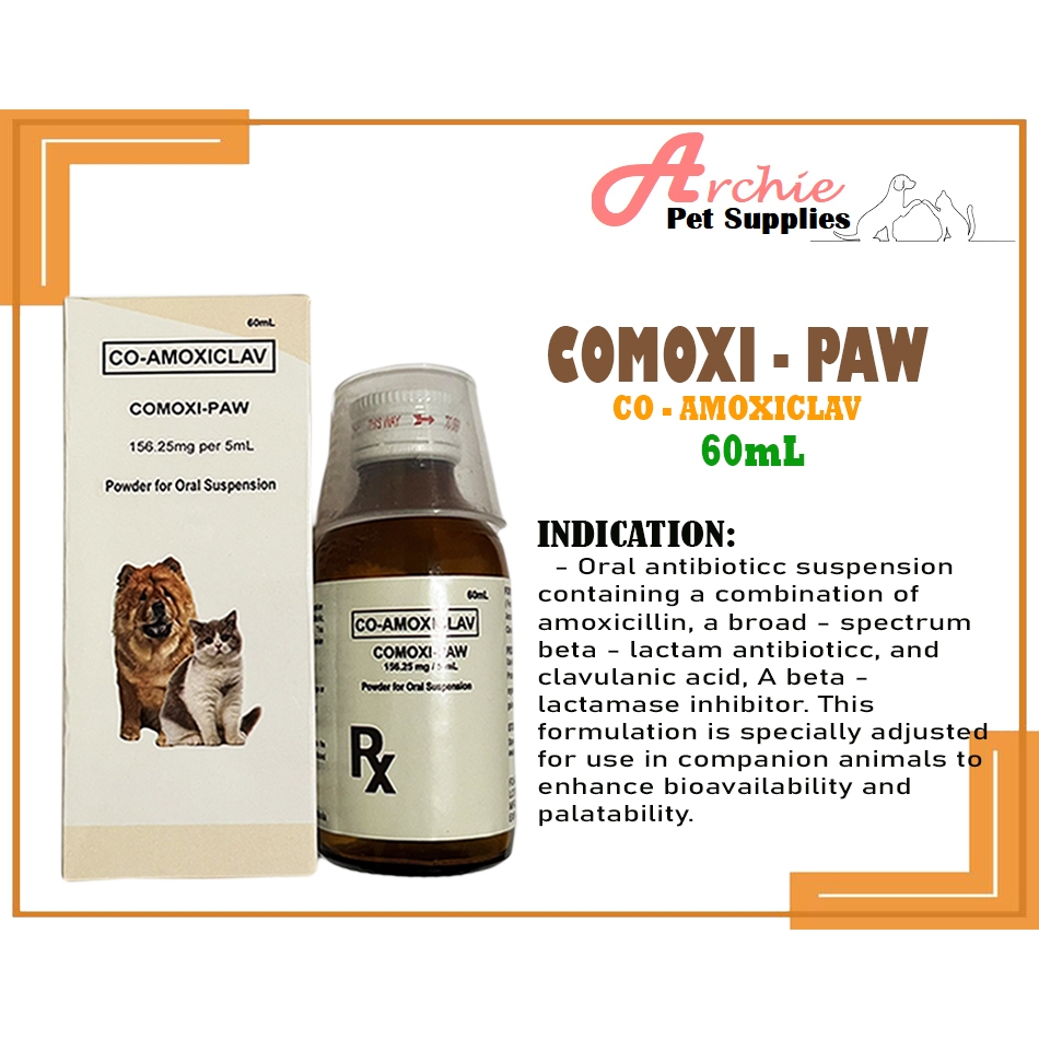 COMOXI - PAW ( CO AMOXICLAV ) For PETS | 60ml | Shopee Philippines