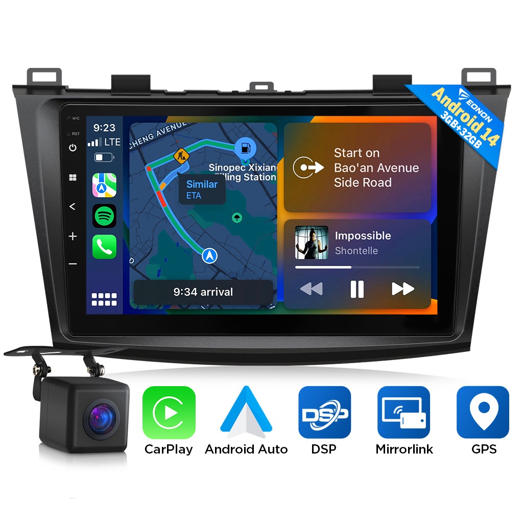 Eonon Mazda 3 Android 14 Android Player 3+32G Apple CarPlay Android ...