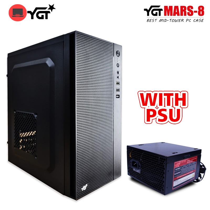 YGT PC Case With PSU Power Supply Generic Mars Series Micro-ATX/ITX ...