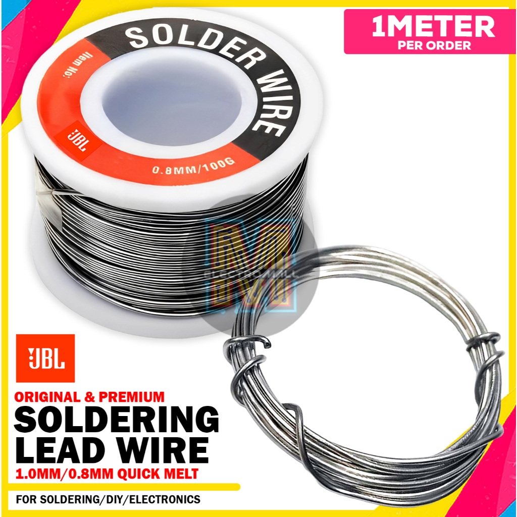 JBL Quick Melt Soldering Lead Solder Lead Wire 0.8mm 1.0mm ( 1 METER ...