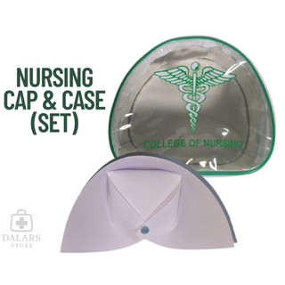 Nursing Cap and Case Set | Cloth Hard-Type Head Cap for Nurses ...