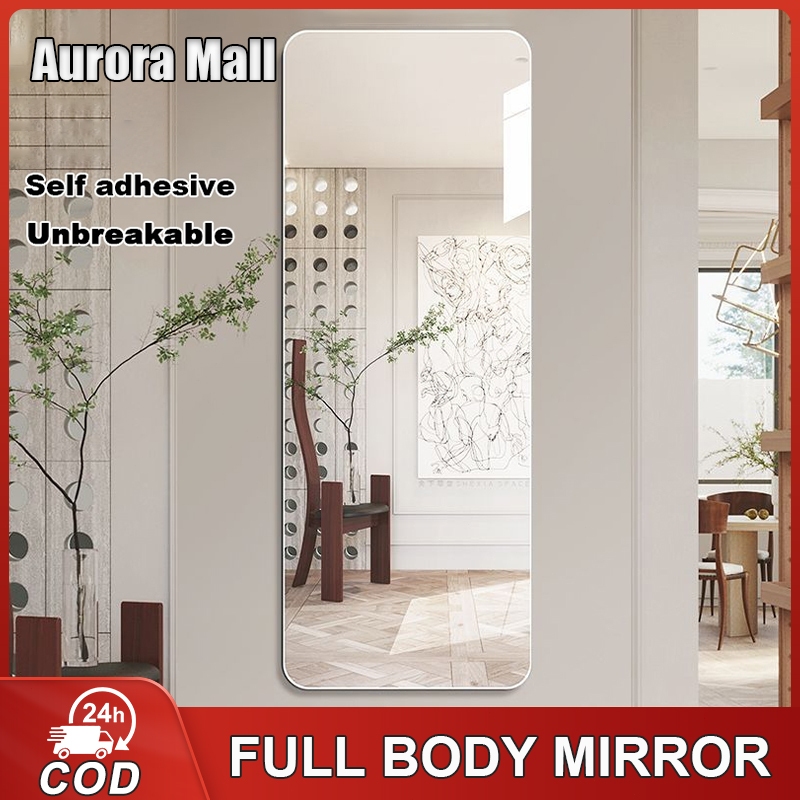 Aurora HD Full Body Mirror Sticker Wall Acrylic Whole Length Body Self ...