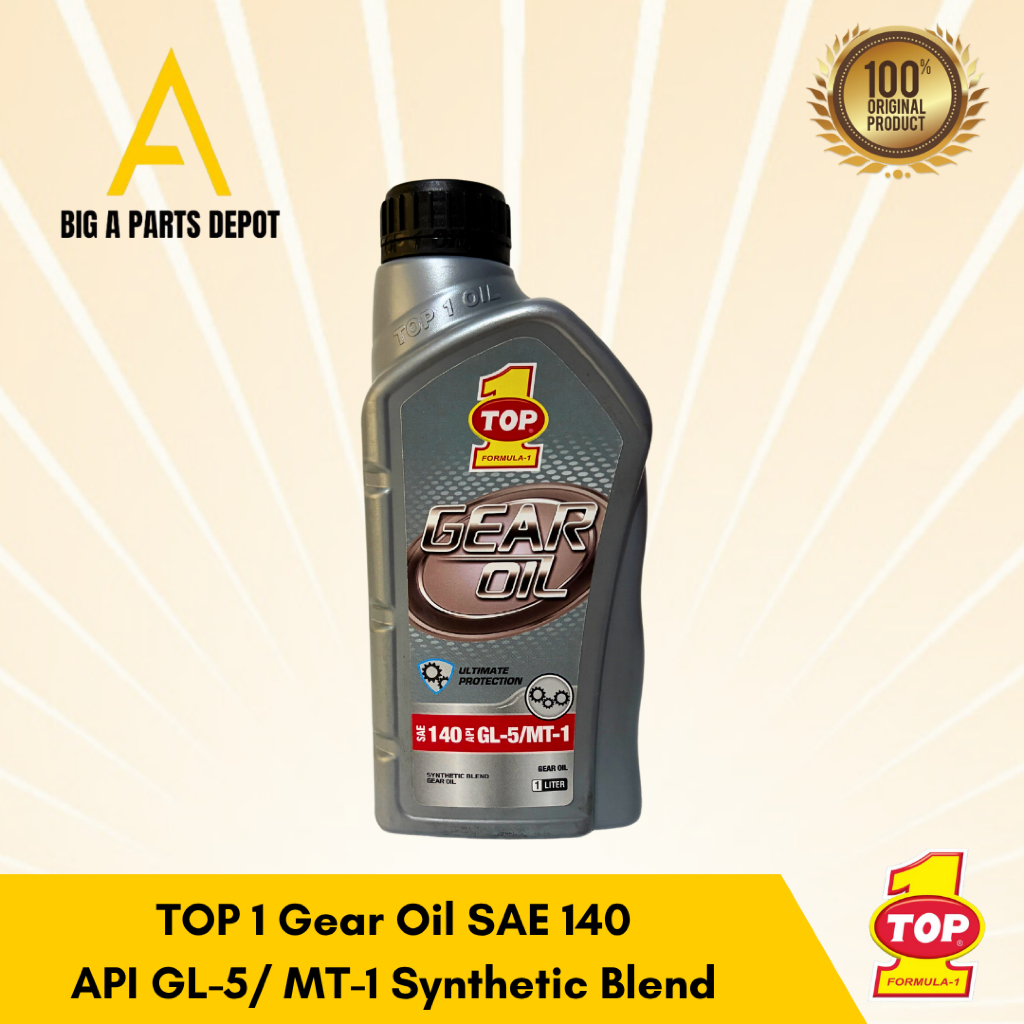 Top 1 - Synthetic Gear Oil SAE 140w GL-5, MT1 Long Life Tested 1 Liter ...