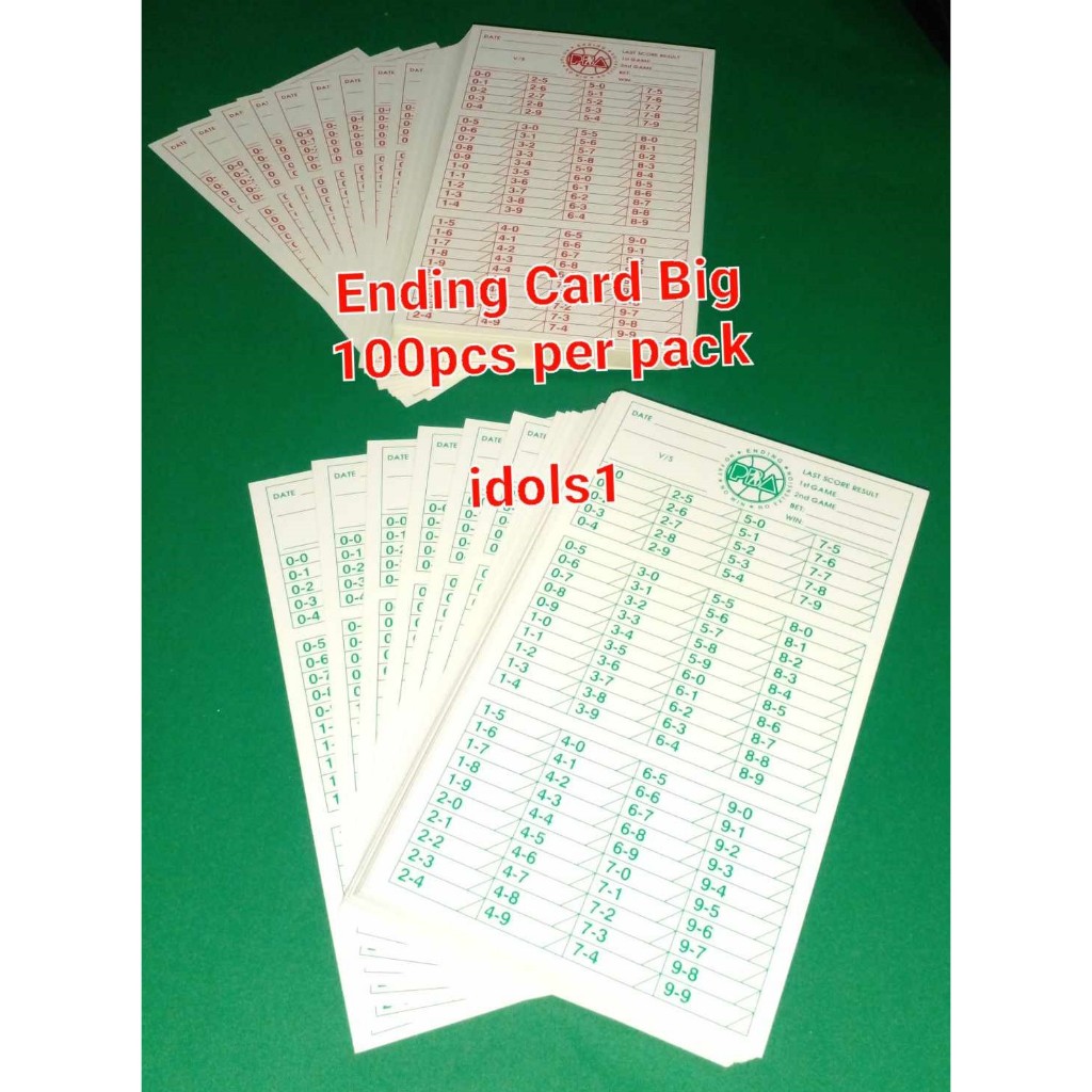 ENDING CARD 100PCS PER PACK | Shopee Philippines