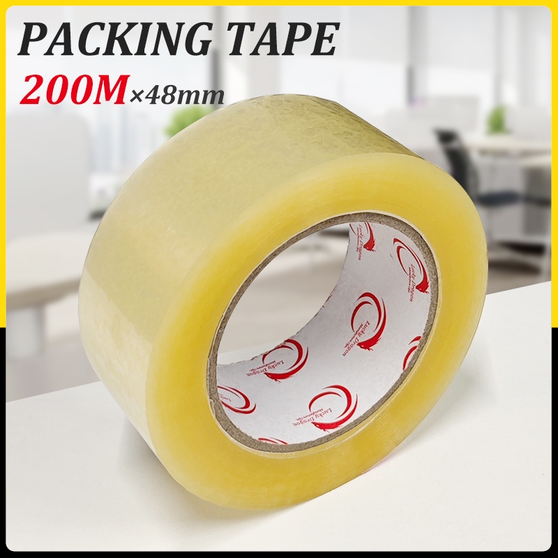 200M Wide Transparent Tape Clear Tape Big Roll Sealing Tape Long ...