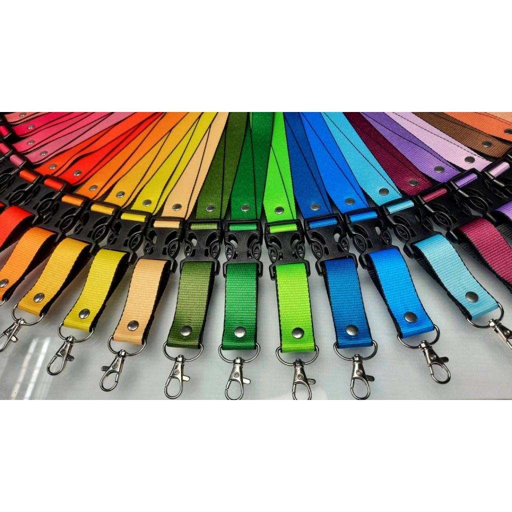 PLAIN COLOR Style ID Lace Holder Lanyard Neck Strap, 1 Inch Width ...