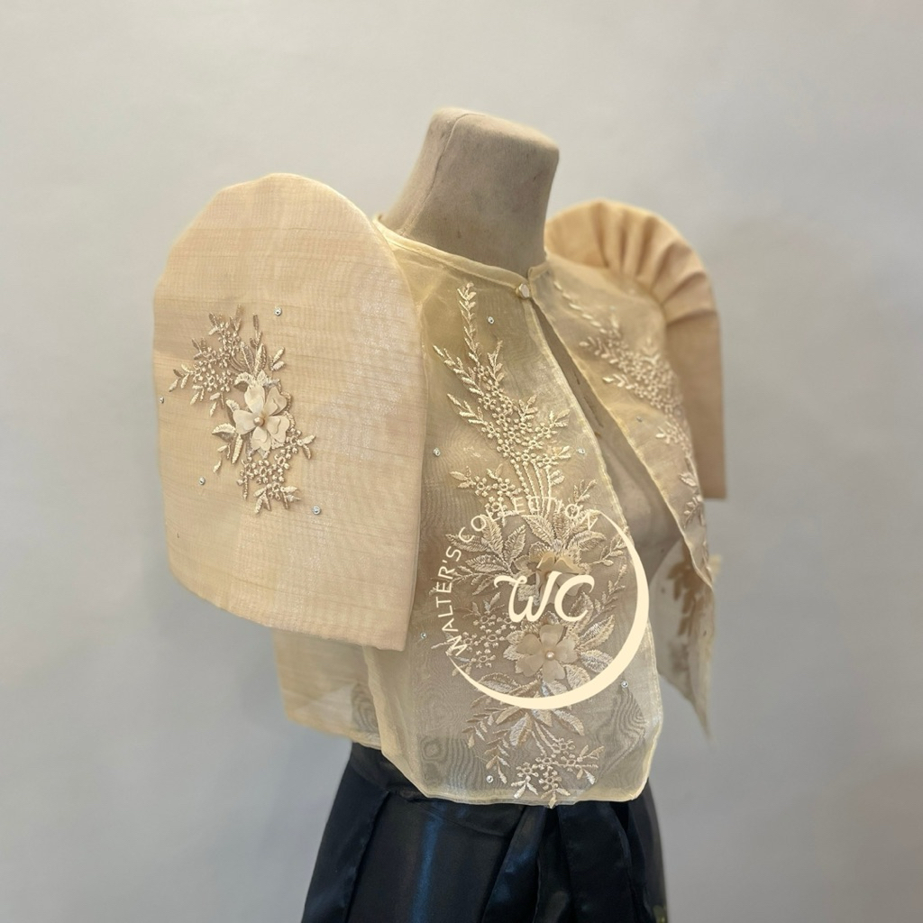 Modern Filipiniana With Lace Floral | Shopee Philippines