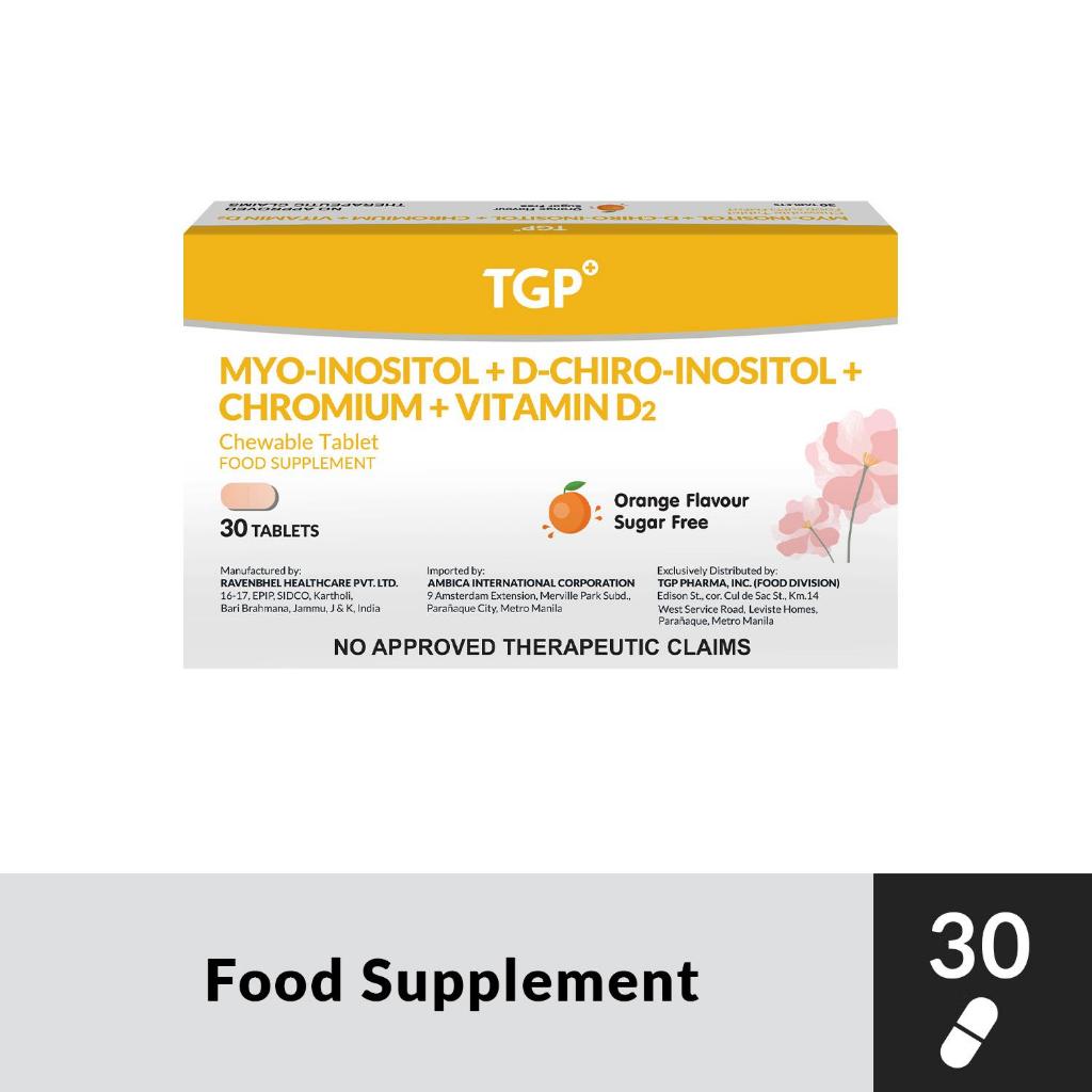 TGP MYO-INOSITOL+ D-CHIRO-INOSITOL + CHROMIUM+ VITAMIN D2 Orange ...
