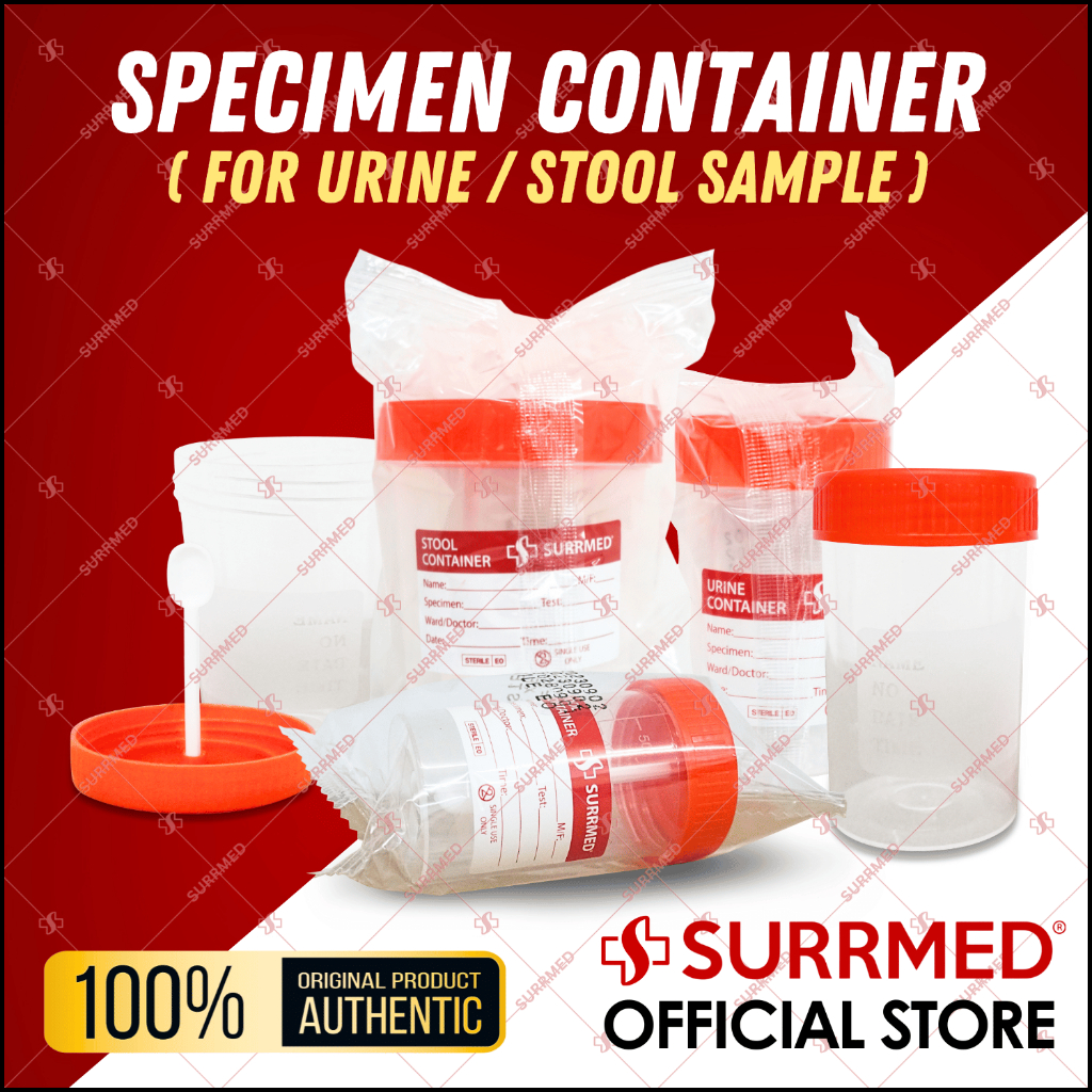 SURRMED Specimen Collection Container | Urine & Stool Sample Cup with ...