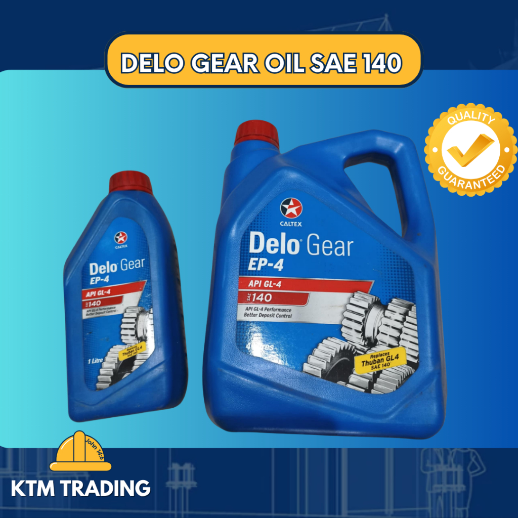 Delo Gold Gear Oil 1L/4LITER SAE 140 For Car Diesel Engine and Manual ...