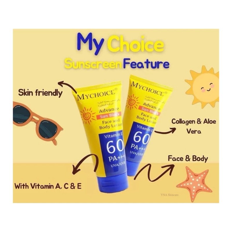 MyChoice Advance Sunscreen Face and Body Lotion 150ml | Shopee Philippines