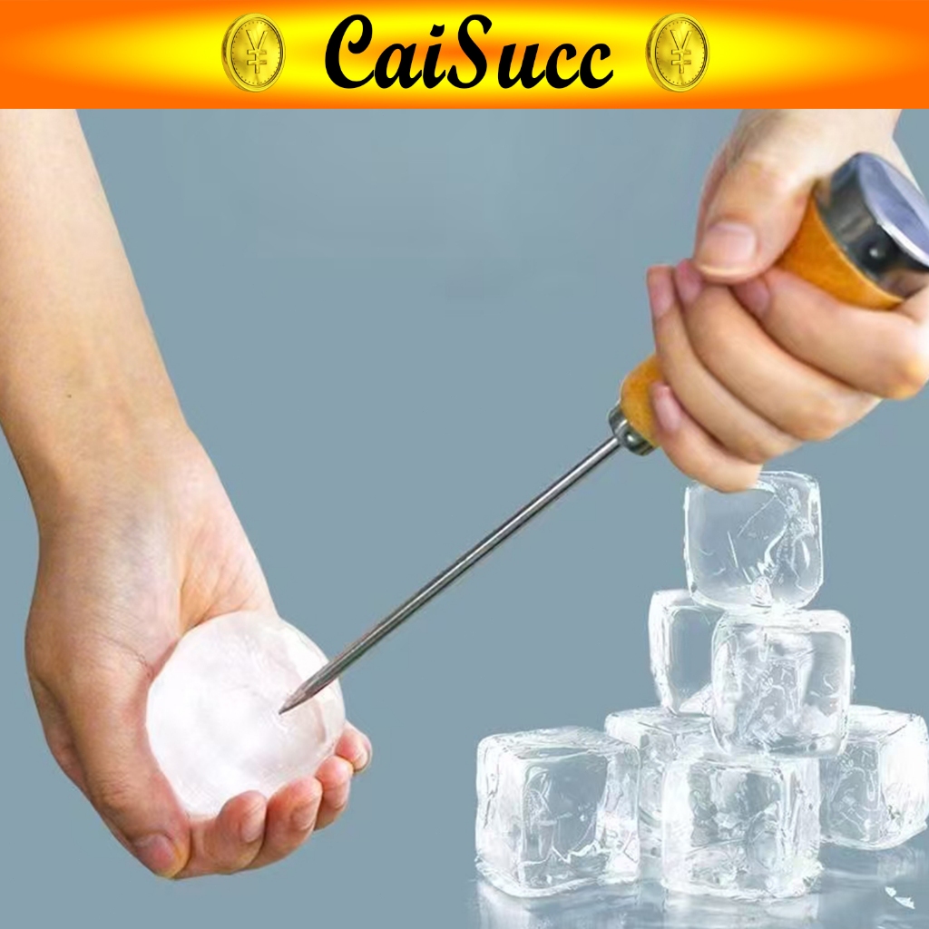 Ice Pick Stainless Steel, Ice Picks for Breaking Ice Ice Pick with Wood ...