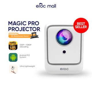 [HOT] Eroc MAGIC PRO Mini Projector 1080P Decoding 2800 Lumens Android ...