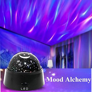 Aurora Borealis Night Light - Colorful Galaxy Projector for Bedroom ...
