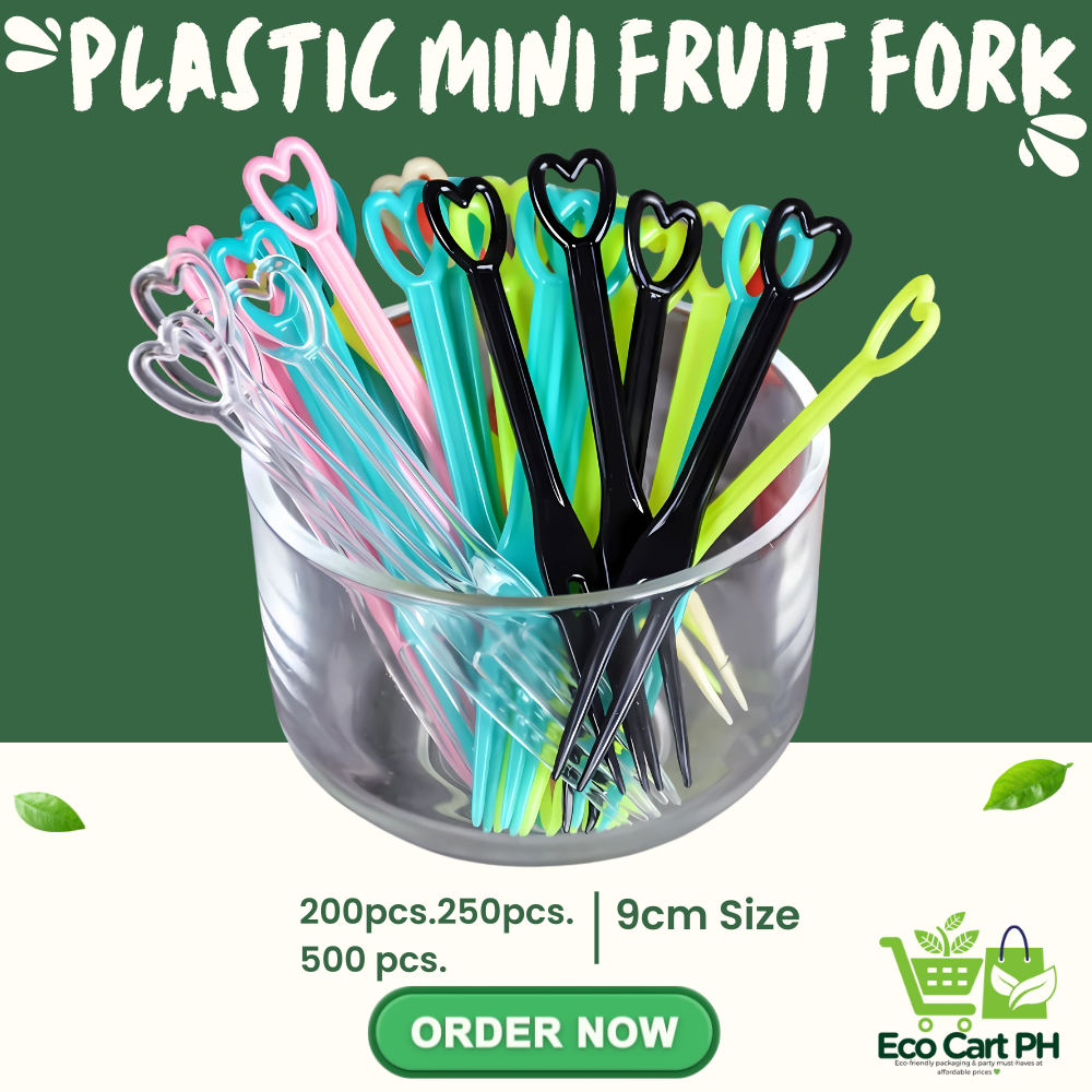 50pcs 9cm Mini Plastic Fruit Forks | Colorful Picks for Desserts ...