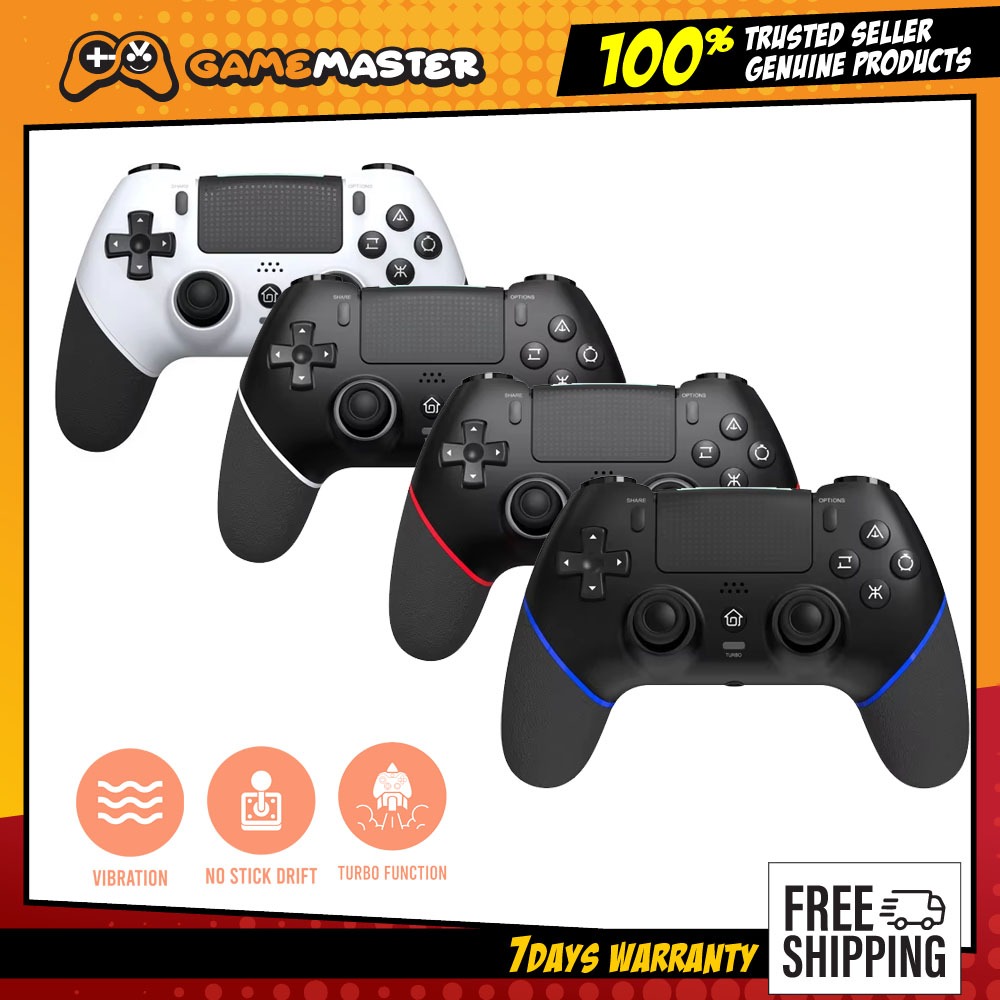 T48 Wireless Controller For P4/PC/Android Bluetooth Hall Joystick ...