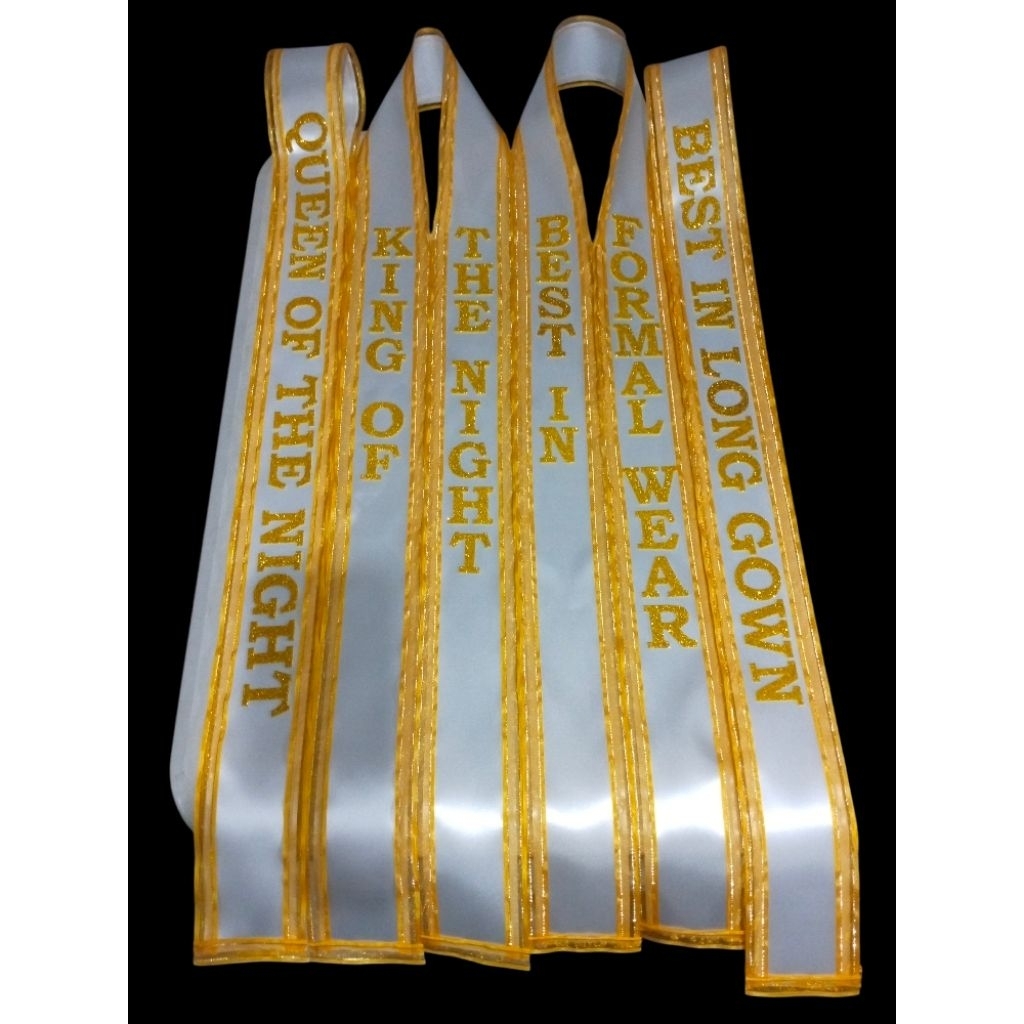Customized Sash (hand-made) with organza ribbon lining | Shopee Philippines