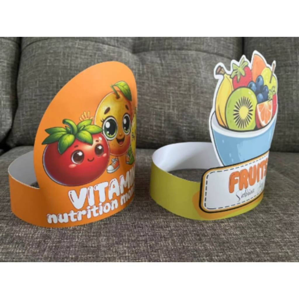 Nutrition Month Head dress / Crown (VitA - VitK and go glow grow ...