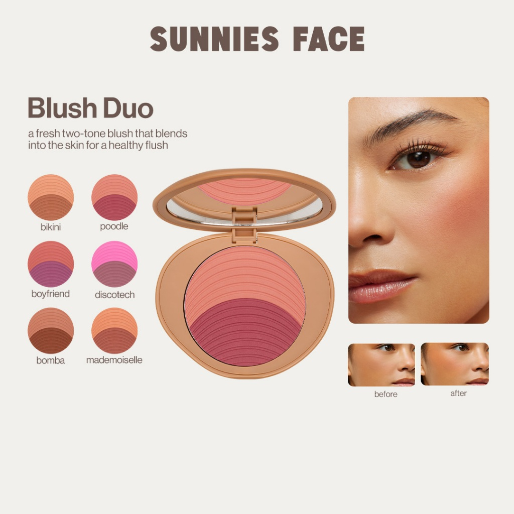 Sunnies Face Healthy Touch Blush Duo [Two-Tone Powder Blush] | Shopee Philippines