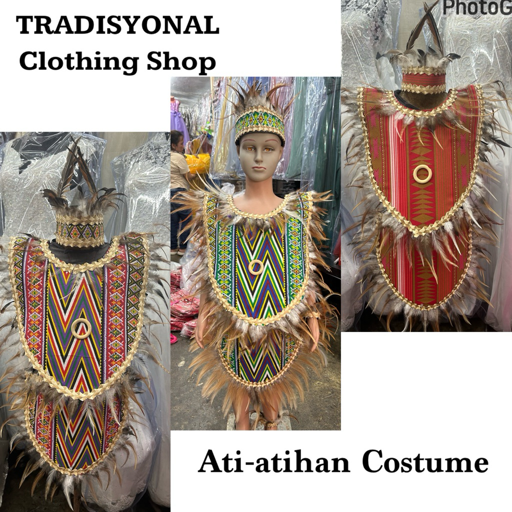 Ati-atihan/katutubo native filipino costume Kids and Adult | Shopee ...