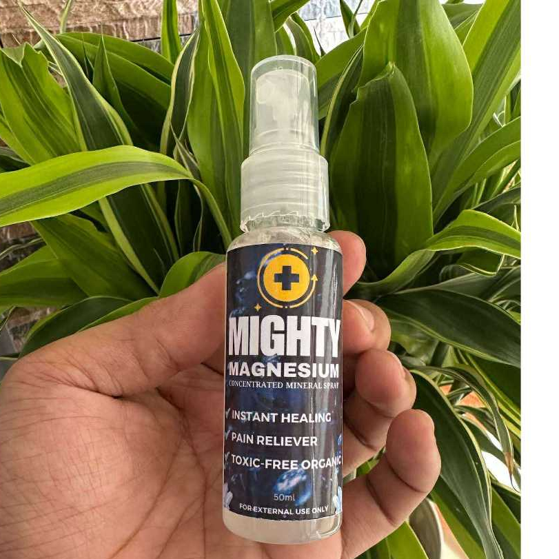 AUTHENTIC MIGHTY MAGNESIUM CONCENTRATED MINERAL SPRAY FOR PAIN RELEIVER 50 ML | Shopee Philippines