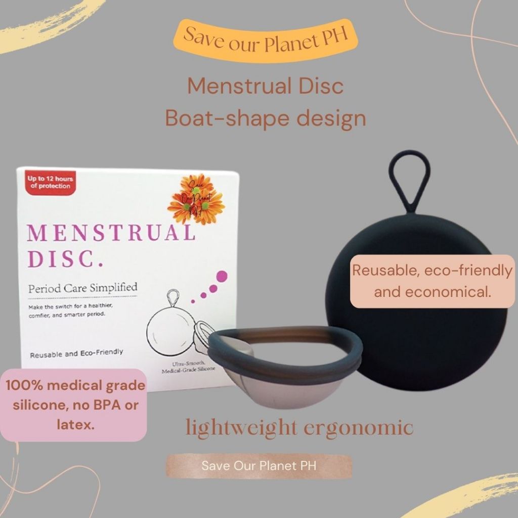 Save Our Planet PH♥️Reusable Menstrual Disc boat shape design & holder ...