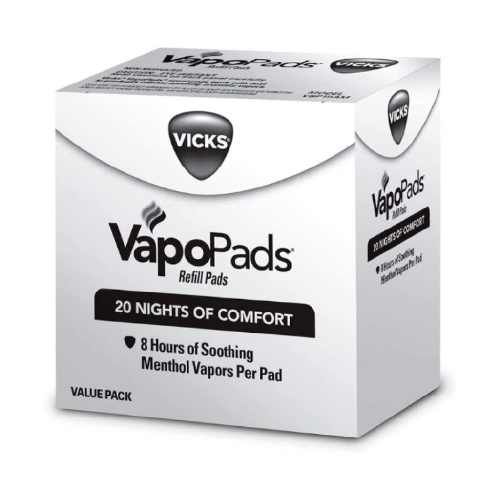 Vicks VapoPads Original Menthol Scent - Vapor Pads Refill 20-Pack, Box ...