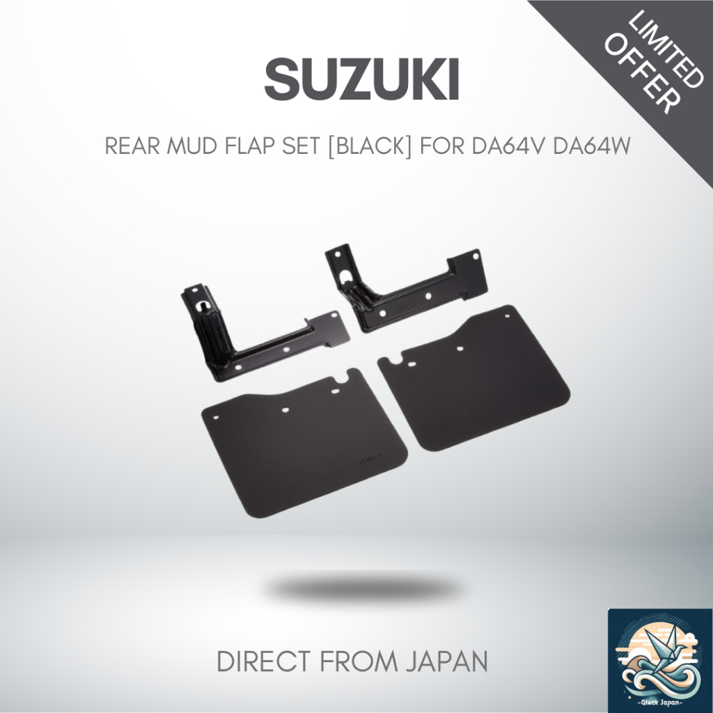 SUZUKI EVERY Rear Mud Flap Set [Black] for DA64V DA64W [Direct from ...