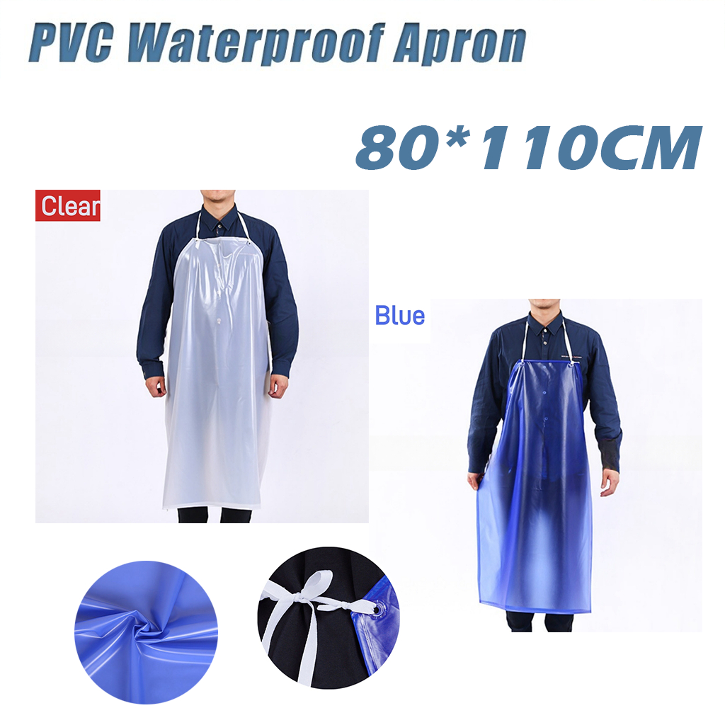 PVC Apron Waterproof Oil-proof Acid and Alkali Resistan Reusable ...