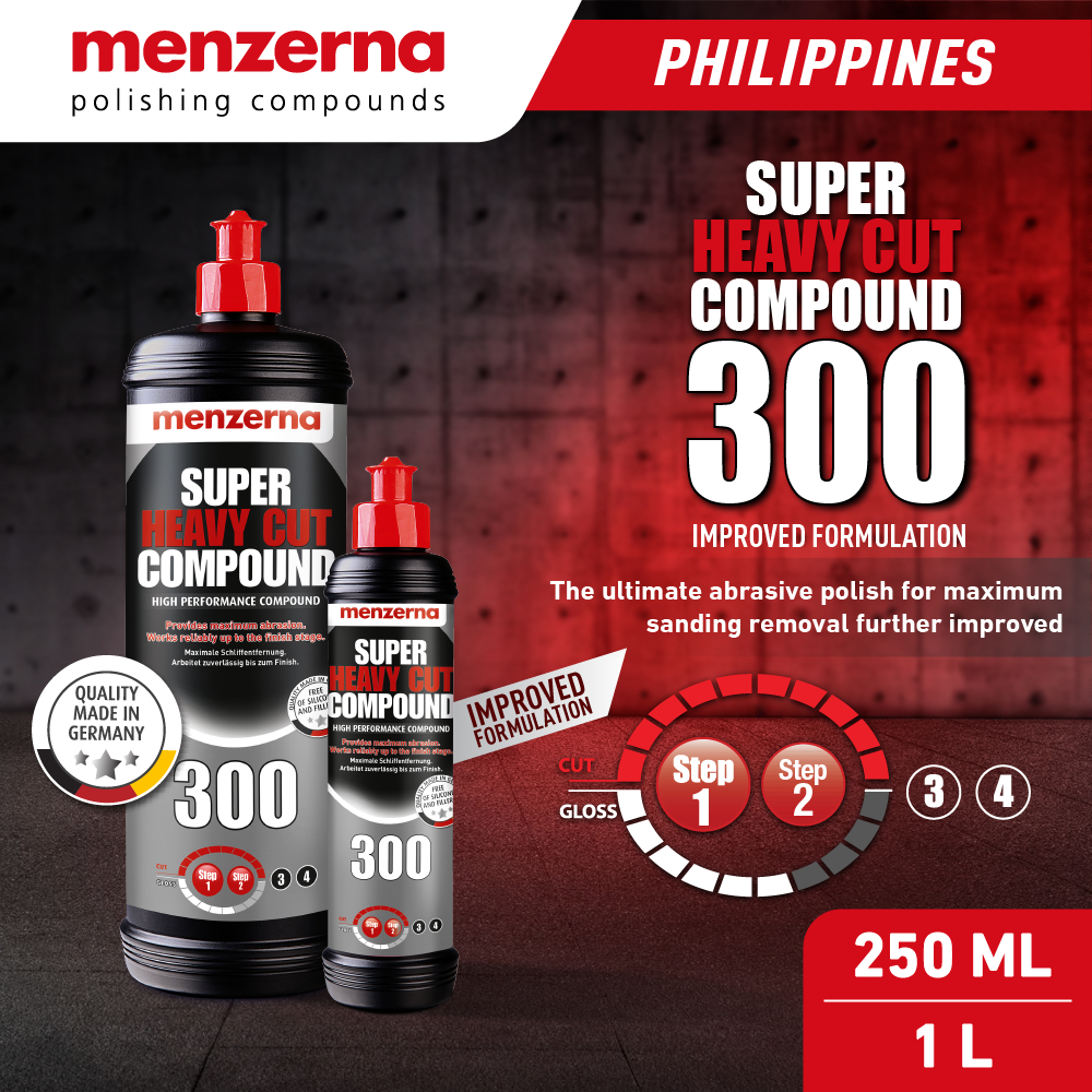 Menzerna Super Heavy Cut Compound 300 - Improved Formulation (250ml ...
